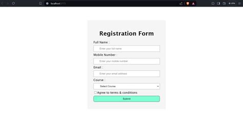 I Created A Basic Registration Form Using React Thanks Hitesh