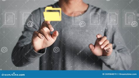 Document Management System Dms Concept Stock Image Image Of