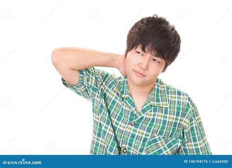 Tired Asian Man Stock Photo Image Of Fatigue Expression