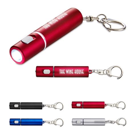 Promotional Light Up Your Logo Flashlight With Keychain