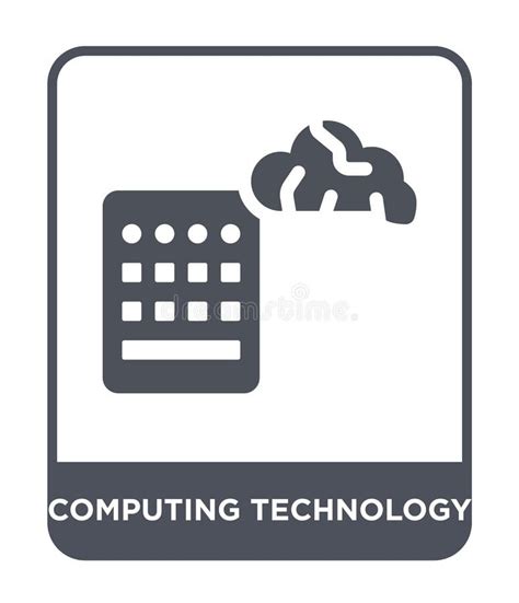 Computing Technology Icon In Trendy Design Style Computing Technology