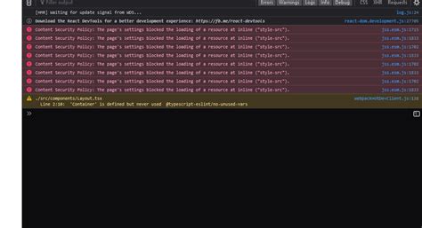 Csp Causing Problems With Net Core React App Failing To Load Resources Stack Overflow