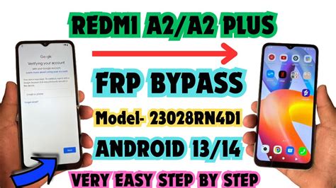 Redmi A A Plus Frp Bypass Android Version Redmifrp A Frp A Plus YouTube