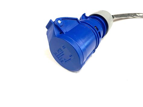 16a Plug To Inline Rcd To 16a 240v Socket Ip44 Adaptor Lead With Heavy Duty H07rn F Rubber Cable