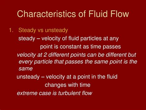 Properties Of Steady And Unsteady Flow At Blake Pardey Blog
