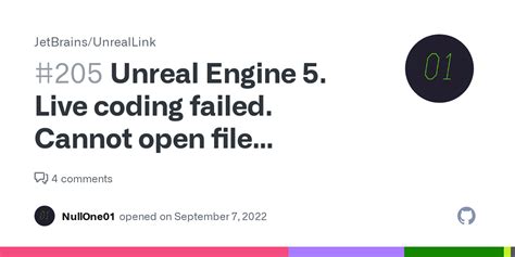 Unreal Engine 5 Live Coding Failed Cannot Open File Riderlink