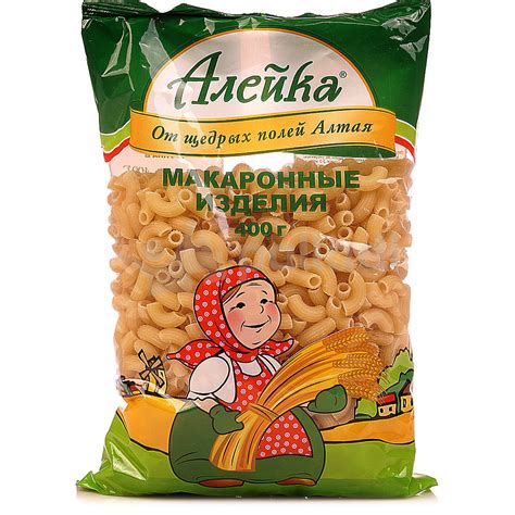 Макаронные изделия Алейка 400г рожки купить за 34 руб. с доставкой на ...