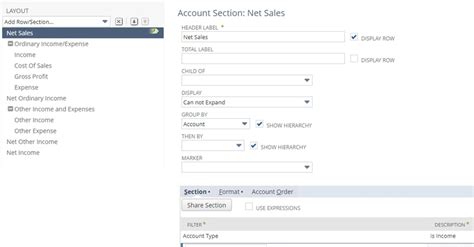 Create A New Income Statement Layout