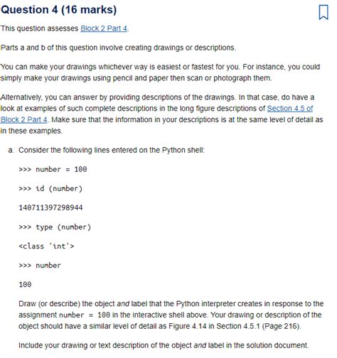 Solved Question 4 16 Marks This Question Assesses Block 2