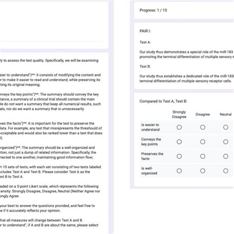 An Example Human Evaluation Task For Assessing Gpt Simplified Summary Download Scientific