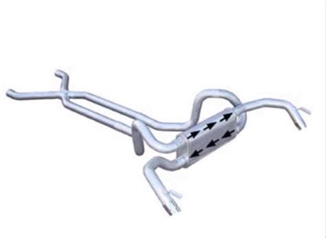 Pypes Sgf11 Dual Muffler Exhaust System — Second Gen Graveyard