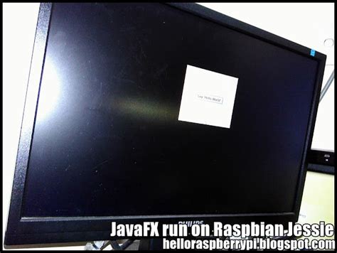Hello Raspberry Pi Remote Run JavaFX On Raspbian Jessie From Netbeans