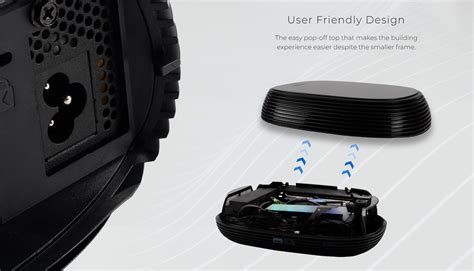 Inwin B1 Mini Itx Computer Case Tempered Glass Abs Case Materials 1x 80mm Inwin Fan Included