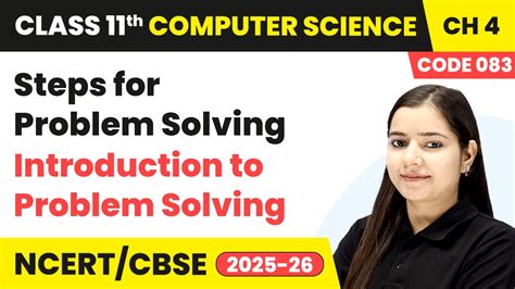 Steps For Problem Solving Introduction To Problem Solving Class 11 Computer Science Chapter