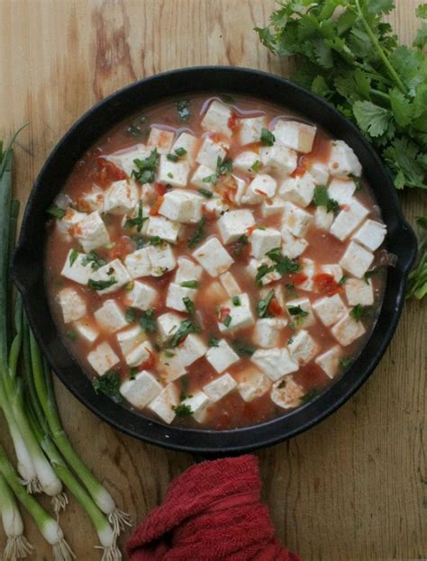 Panela Cheese In Mexican Red Salsa Queso Panela En Salsa Roja