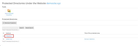 how to use plesk to protect directories with a password servercake
