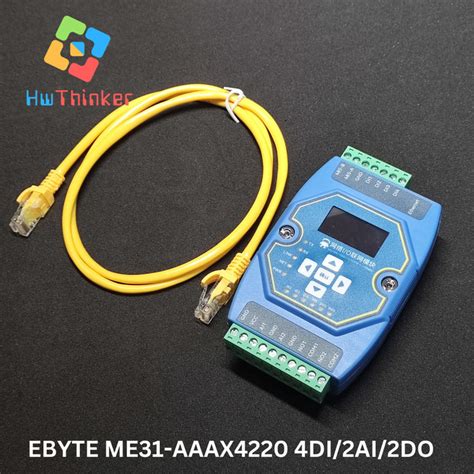 Jual EBYTE ME31 AAAX4220 4DI 2AI 2DO ModBus Gateway TCP RTU I O Networking RS485 Ethernet Analog