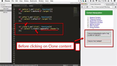 content manipulation with jquery ilovecoding