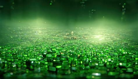 Premium Photo Green Matrix Background Ai Generated