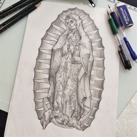 Virgen De Guadalupe Sketch At Explore Collection