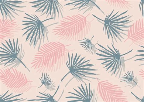 Premium Vector Tropical Leaves Seamless Patternneutral Botanical