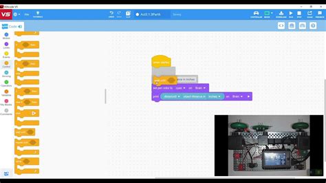 VEX V Activity Part Distance Sensor YouTube