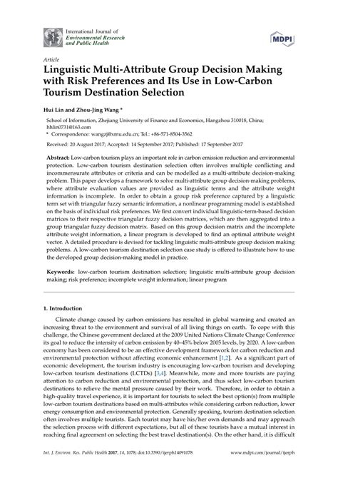 Pdf Linguistic Multi Attribute Group Decision Making With Risk Preferences And Its Use In Low