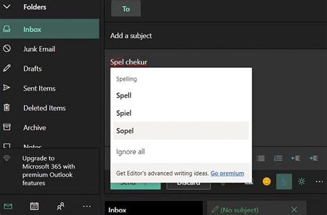 Spell Checker For Outlooklive Web Email Not Working Solved Page 4 Windows 10 Forums
