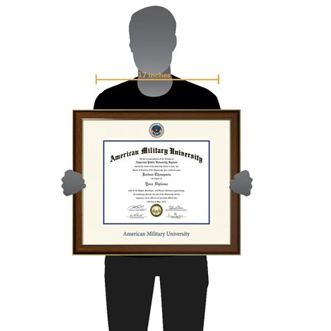 American Military University Dimensions Diploma Frame In Westwood