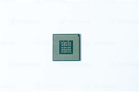 Computer Processor Cpu Central Processing Unit Microchip Isolated On White Background 13748696