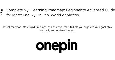 Complete Sql Learning Roadmap Beginner To Advanced Guide For Mastering