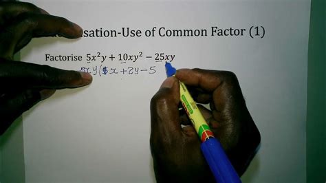 6algebraic Expressions Factorisation Using Common Factor Grade 9 Youtube