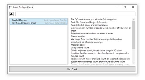 Preflight Default Selection In Selector Expand Description · Issue 1132 · Pyrevitlabs