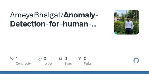 GitHub AmeyaBhalgat Anomaly Detection For Human Behaviour