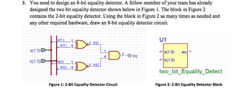 Solved 3 You Need To Design An 8 Bit Equality Detector A