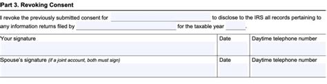 Irs Form 2624 Instructions Consent For Third Party Contact
