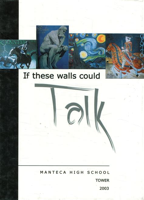 2003 Yearbook From Manteca High School From Manteca California For Sale