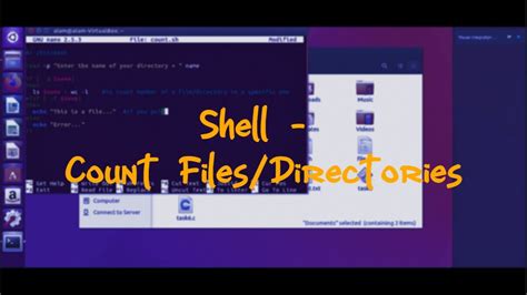 Count Number Of Files In A Specific Directory Shell 03 No Voice Over Ubuntu Shellscripting