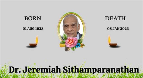 டாக்டர் ஜெரேமையா சிதம்பரநாதன் Ariviththal