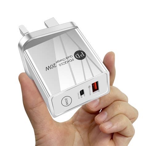 Pd20w Type C Qc3 0usb Mobile Phone Charging Head Adapter Compatible With Multiple Models Of