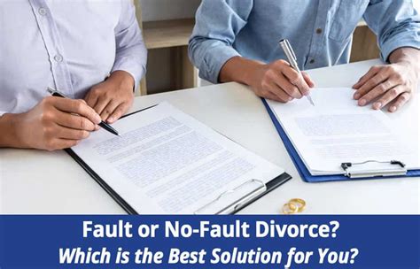 Should I File A Fault Or No Fault Divorce