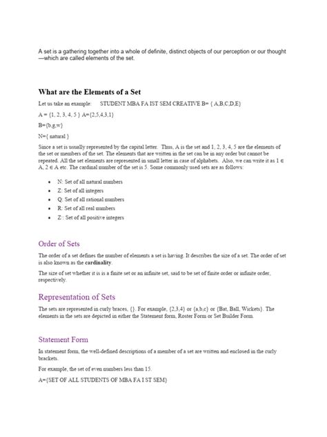 Set Theory Pdf Set Mathematics Function Mathematics