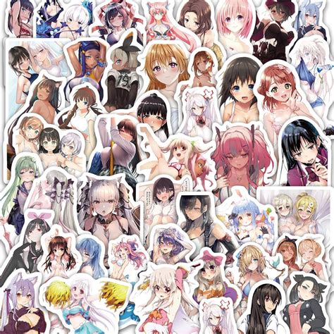 Buy 50pcs Sexy Girl Stickers For Water Bottlesanime Sexy Lady Stickers