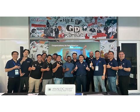 Analog Way Level 1 Trainers Certification Program Asia 2024 Goldenduck