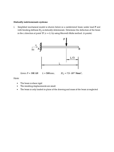Statically Indeterminate Systems Pdf