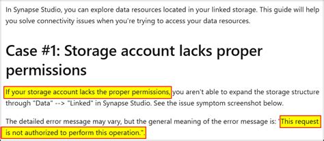 Request Not Authorized To Read Metadata From Cosmos Db Analytical Store