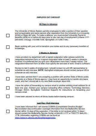 20 FREE Employee Exit Checklist Samples To Download