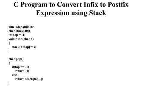 Prefix And Postfix Presentation For Dsa Pptx