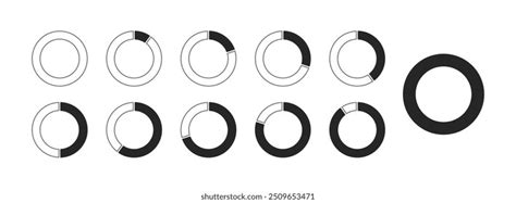 Set Loading Indicator Progress Bar Percentage Stock Vector Royalty Free Shutterstock