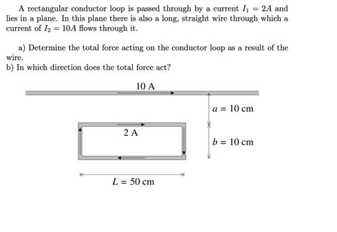 solved a rectangular conductor loop is passed through by a current ii